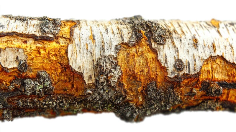 Close-up of Birch Tree Bark with Distinctive Texture and Natural ...