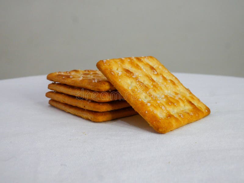 Close Up Biscuit Crakers Crispy Stock Photo - Image of biscuit, close ...