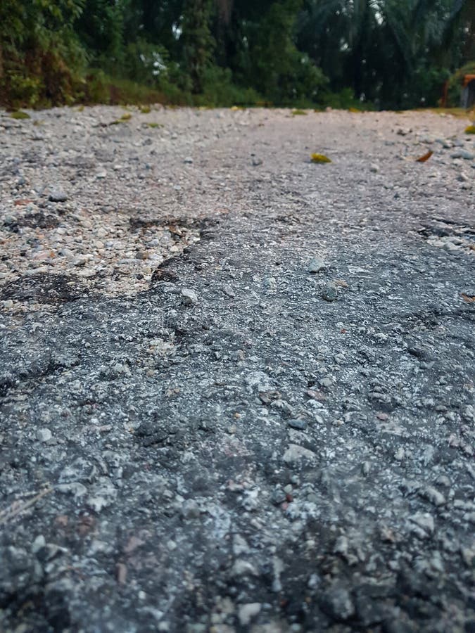 Close up bitumen road stock photo. Image of winter, close - 195760404