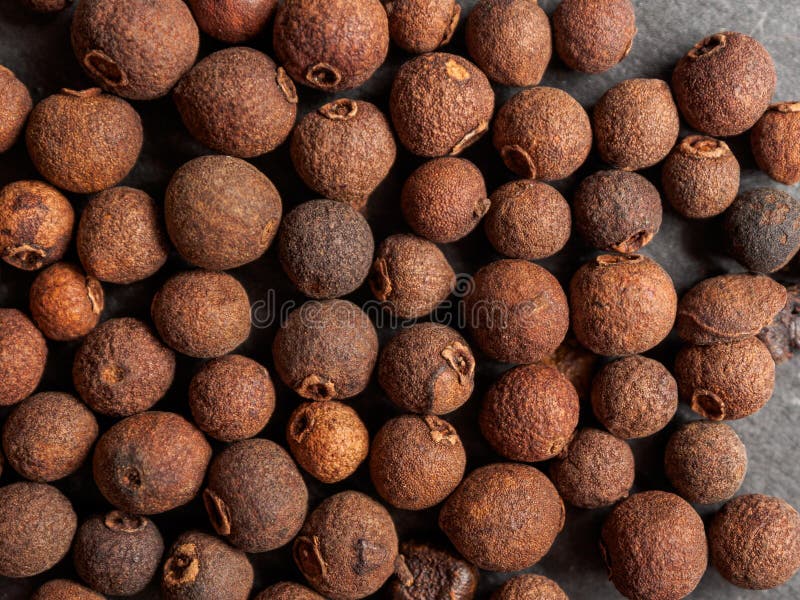 A Close-up of Black Allspice, Highlighting the Texture and Rich Color ...