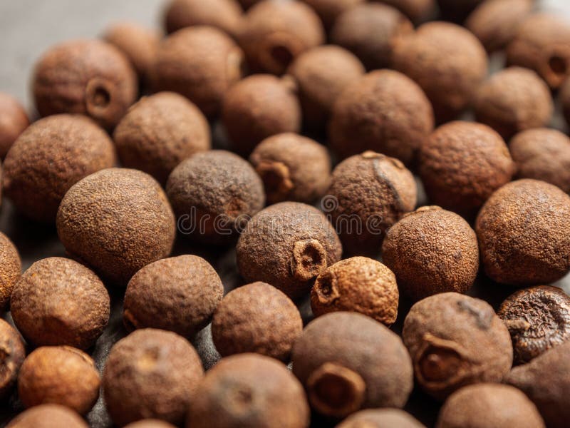 A Close-up of Black Allspice, Highlighting the Texture and Rich Color ...