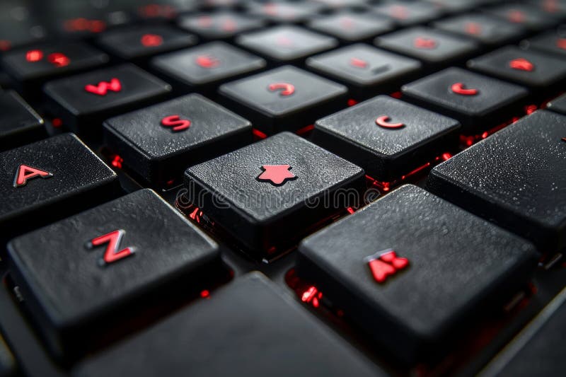 Close Up of Black Arrow Keys on Computer Keyboard for Controlling ...