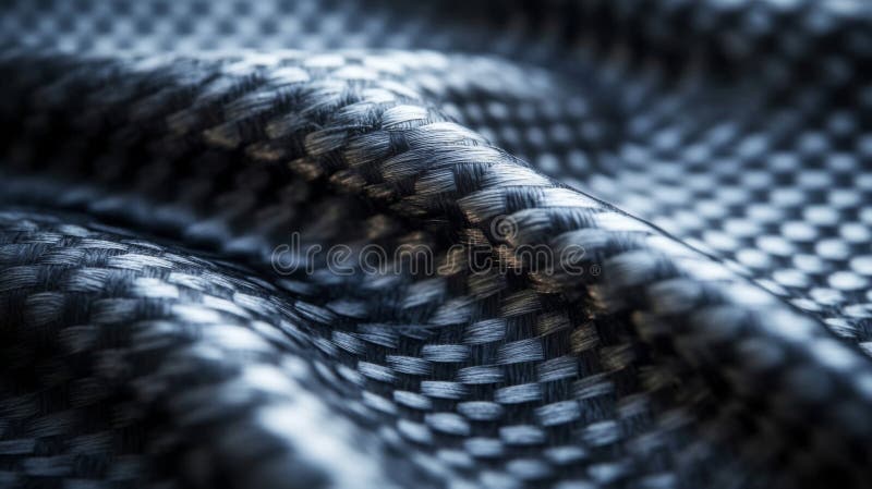 Close-up of a Black Carbon Fiber Fabric Texture Stock Illustration ...