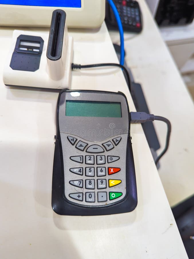 Close Up a Black Card Reader. Stock Image - Image of electronics ...