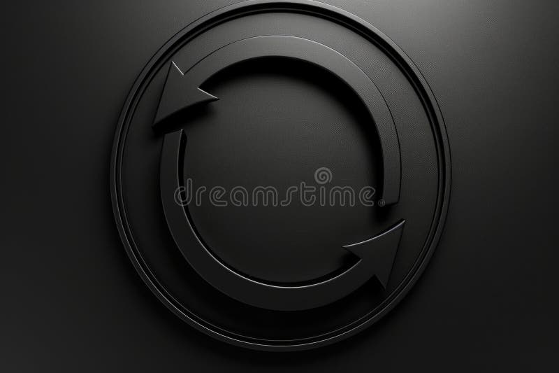 A Close-up of a Black Compass with Arrows Pointing Directions Stock ...