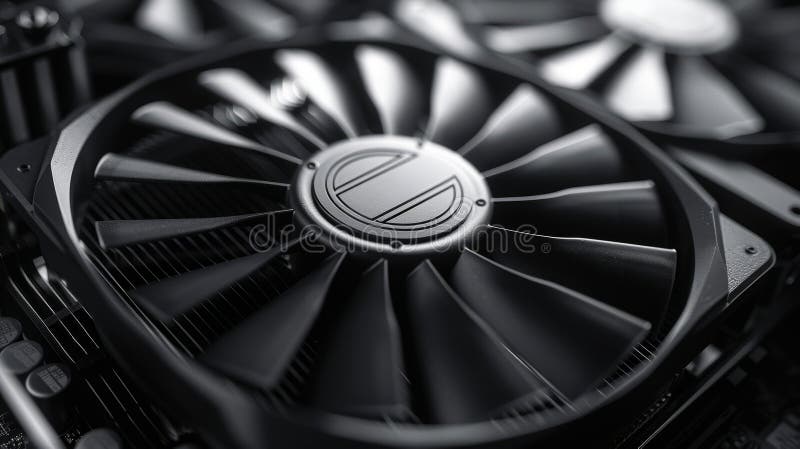 Computer CPU Cooling Radiator Motherboard Close-up Stock Image - Image ...