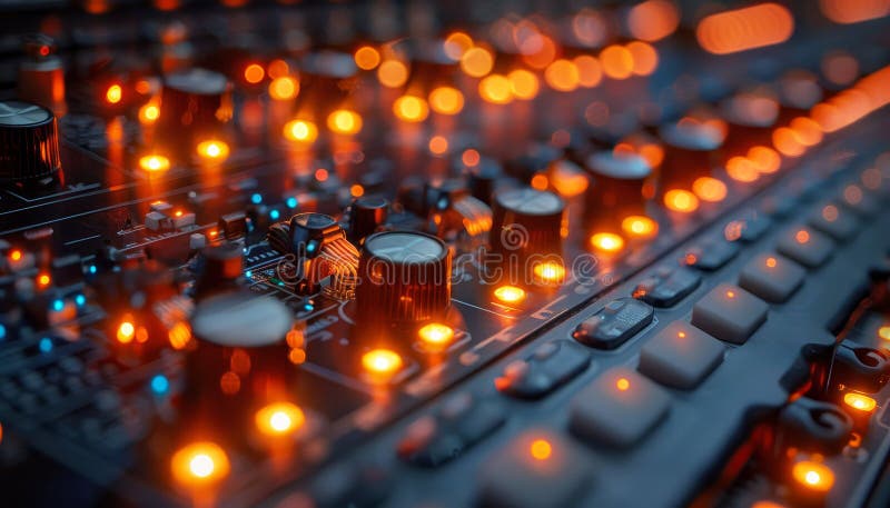 A Close Up of a Black Electronic Device with Many Buttons and Knobs by ...
