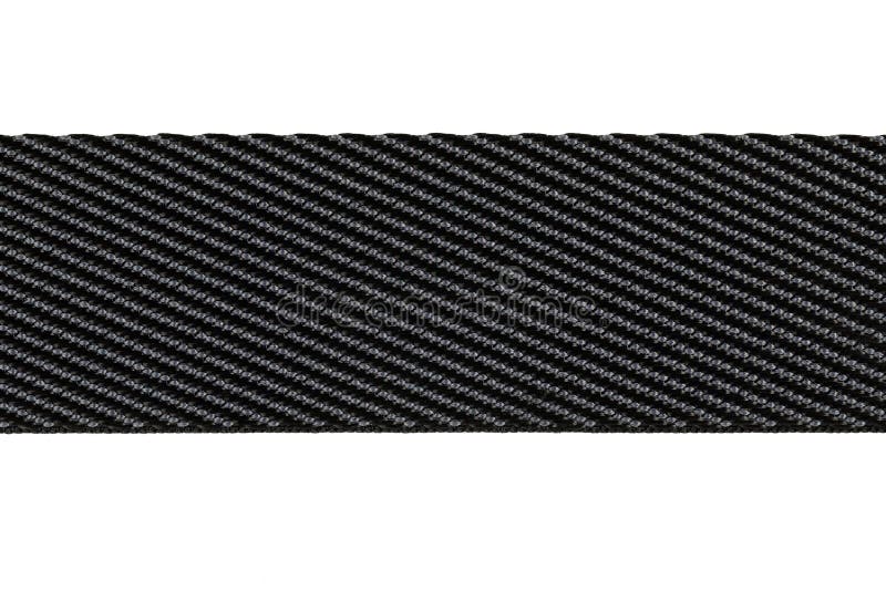 Close-up of a Black Fabric Webbing or Abstract Texture of a Strip of ...