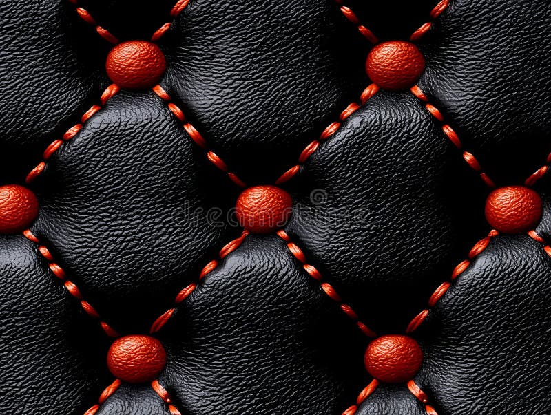 Close Up Black Leather Texture Red Beads Stock Photos - Free & Royalty ...