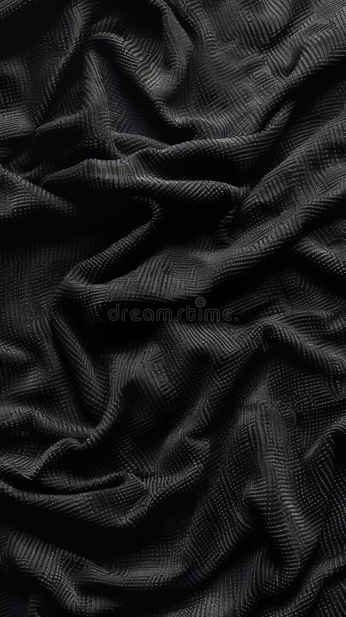 Close-up of a Black Material with an Intense, Shimmering Texture ...