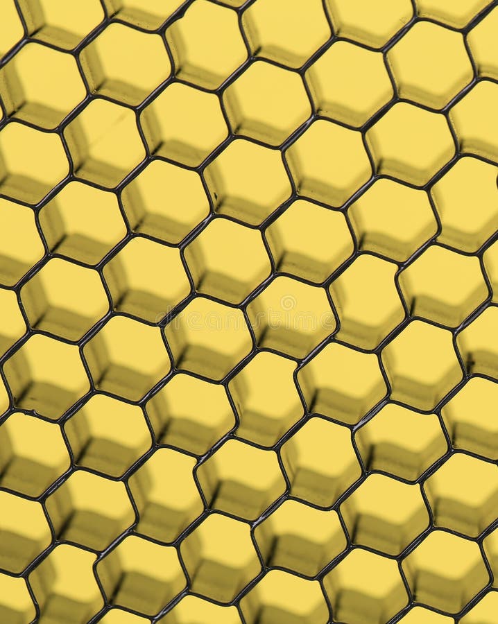 Close Up of Black Net. Yellow Light Stock Illustration - Illustration ...