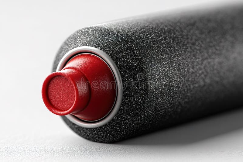 Close-up of a Black and Red Roller Used for Applying Paint or Adhesive ...