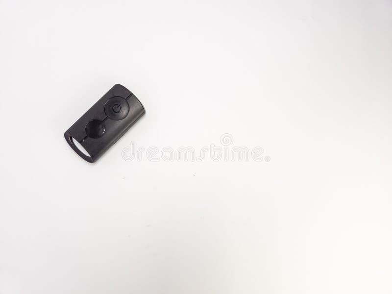 Close-up of a Black Remote Control on a Clean White Background Stock ...
