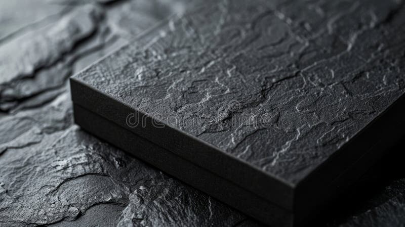 Close-up of a Black Slate Texture Stock Image - Image of construction ...