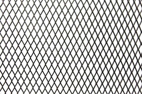 Close Up Black Steel Net Cage for Texture Isolate on White Background ...