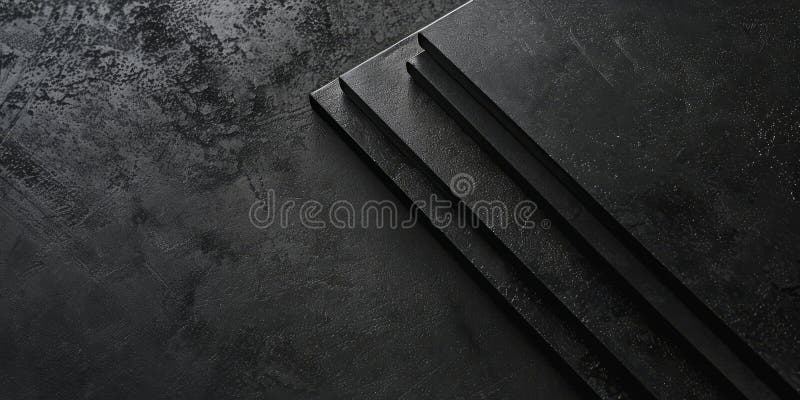 Close-up of a Black Textured Surface with Angular Lines and Geometric ...
