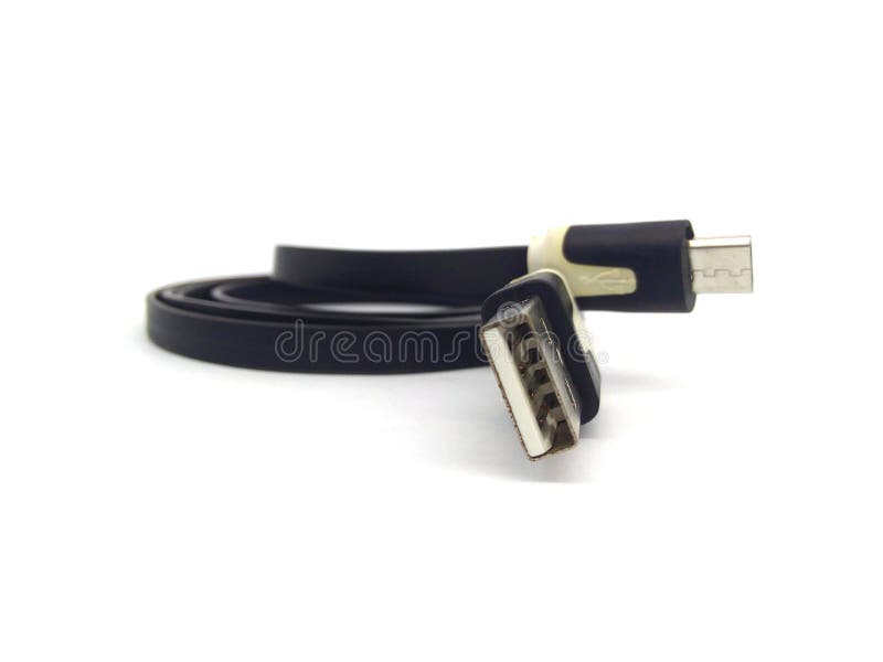 USB Cable for Android Phone and Tablet. Stock Image - Image of ...