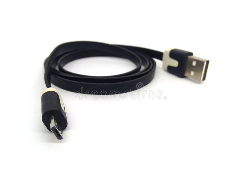 USB Cable for Android Phone and Tablet. Stock Photo - Image of ...