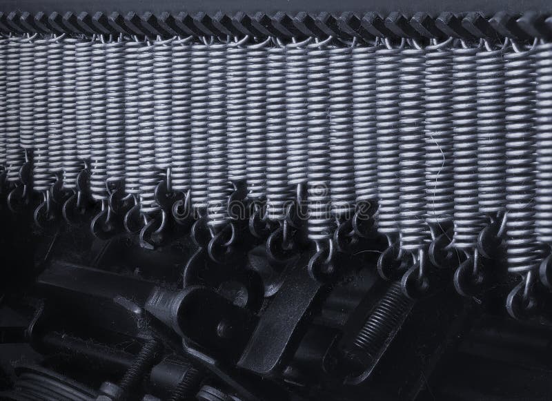 Inside an old typewriter stock image. Image of monochrome - 227363277