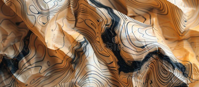 Close Up of Black and White Patterned Cloth Stock Image - Image of ...