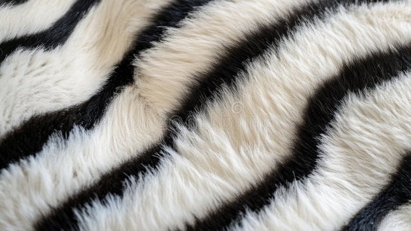 Close-up of Black and White Zebra Fur Texture Stock Image - Image of ...