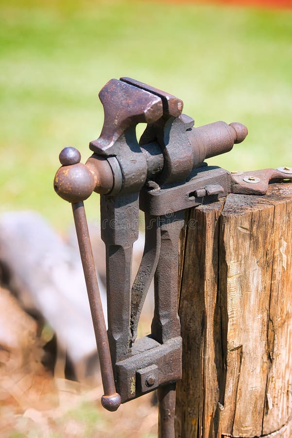 Blacksmith Post Vise Stand Wood Stock Photos - Free & Royalty-Free ...