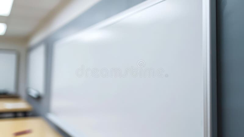 Closeup of a Blank Whiteboard Section Emphasizing the Potential for ...