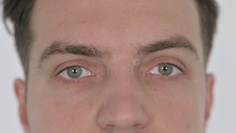Close Up of Blinking Eyes of Young Man Stock Photo - Image of winking ...