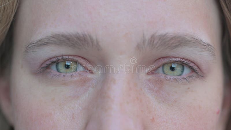 Close Up of Blinking Eyes of Woman Stock Image - Image of white ...