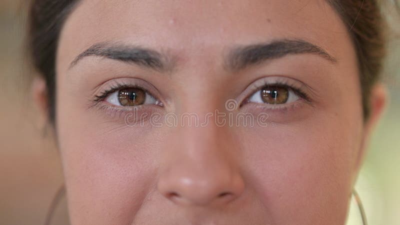 Close Up of Blinking Eyes of Young Indian Woman Stock Photo - Image of blinking, woman: 218209864