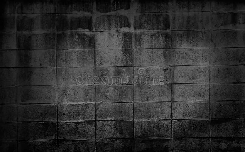 Block Cement Dark Black Texture with Space Background Stock Image ...