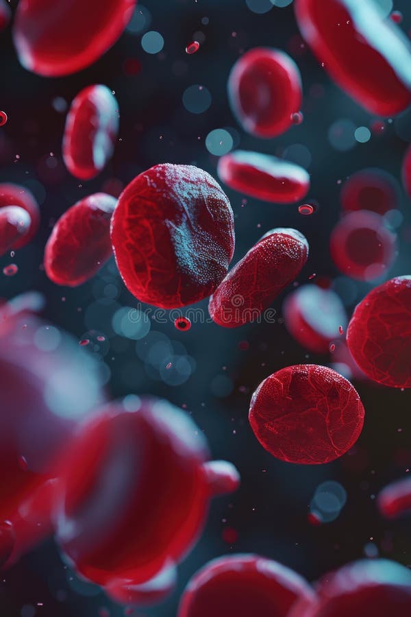 Close-up of Blood Cells stock image. Image of generated - 362756635