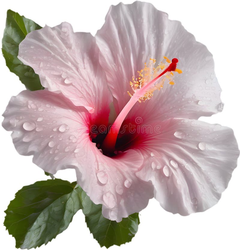 Close-up of a Blooming Hibiscus Flower. Stock Photo - Illustration of ...