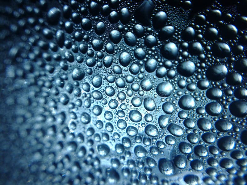 Blue Color of Dew Drop on Plastic Plate Stock Photo - Image of plastic ...