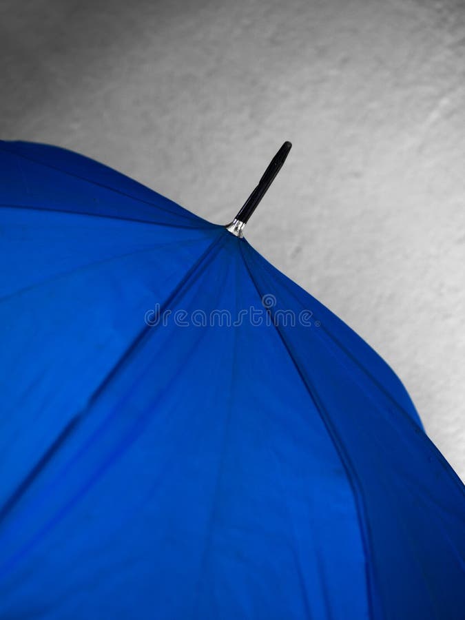 Close-up of Blue Color Umbrella Stock Image - Image of beach, flood ...