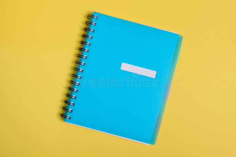 Close-up of a Blue Colorful Organizer, Notepad with Empty Blank Sheet ...