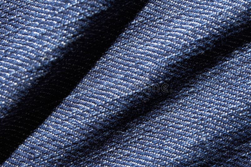 Close-up of Blue Denim Fabric Texture Showcasing Detailed Weave and ...