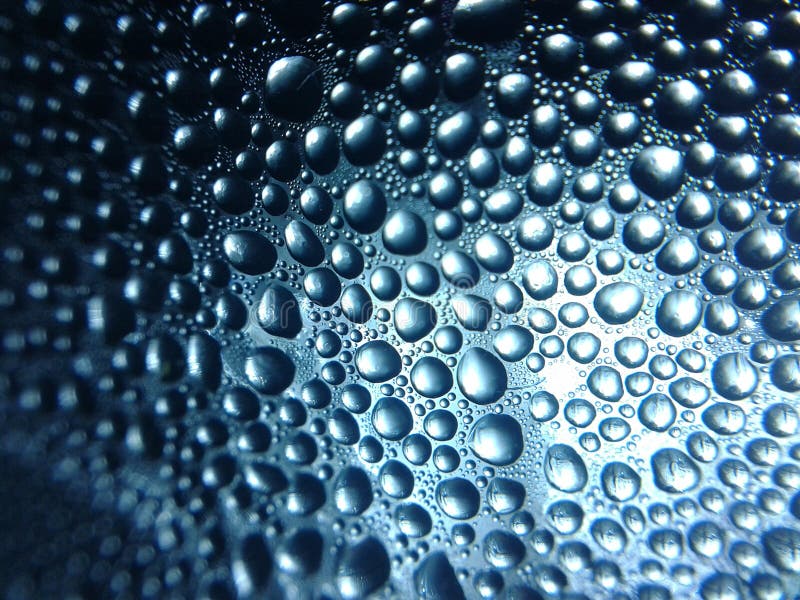 Blue dew on plastic plate stock image. Image of drop - 208324155