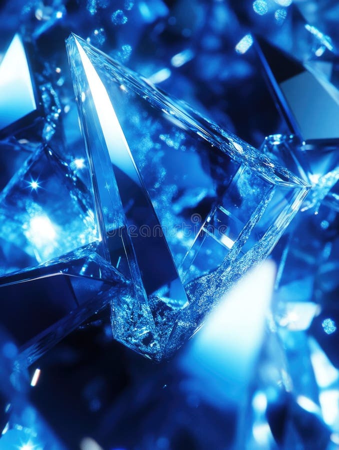 Close-up of blue diamonds stock photo. Image of anniversary - 377569580