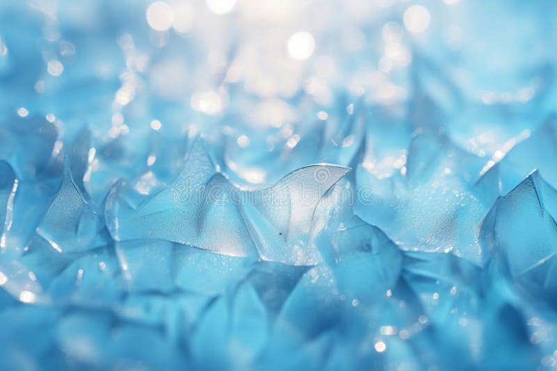 A Close Up of Blue Ice Crystals on a Surface Stock Illustration ...
