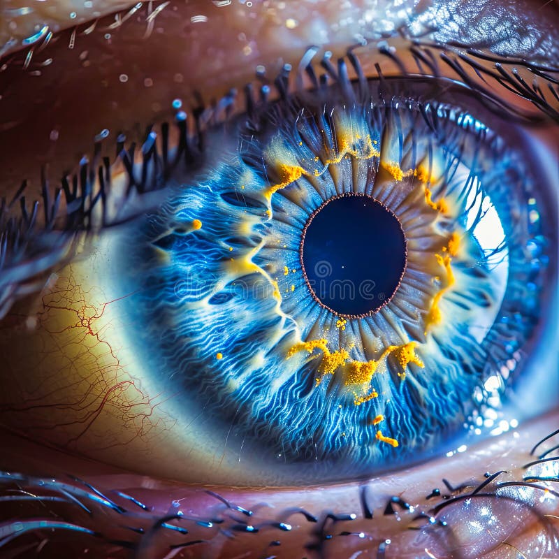 Close Up of Blue Iris Eye stock photo. Image of gaze - 334262060