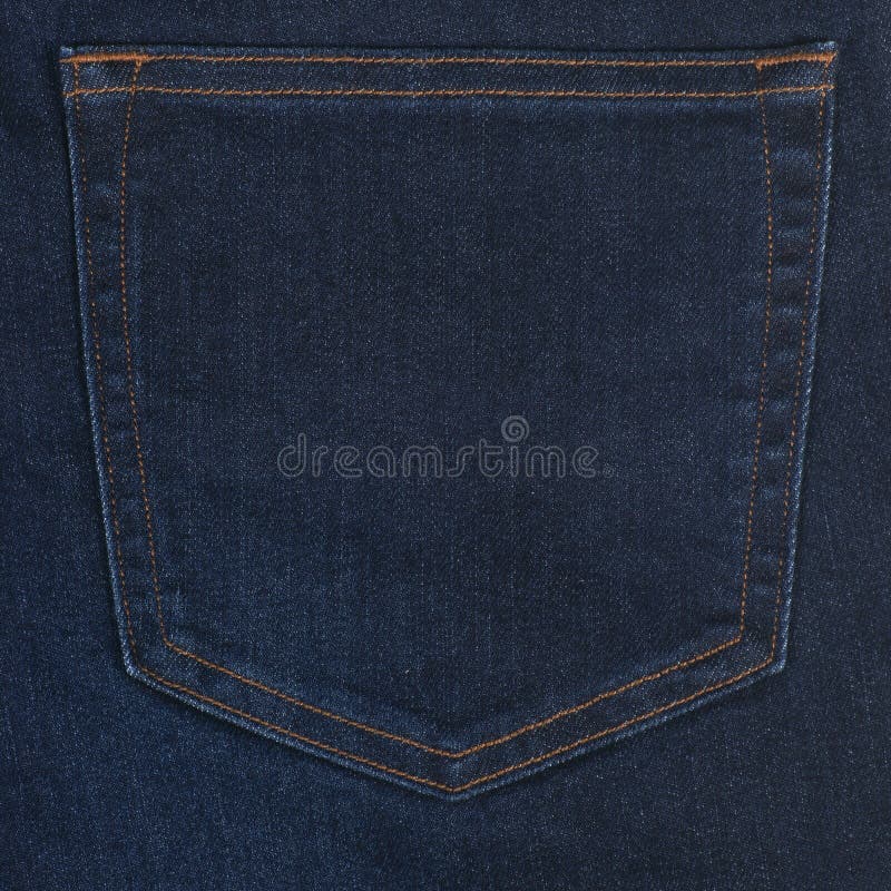 Blue Jean Pocket with Heart Stock Vector - Illustration of seam ...