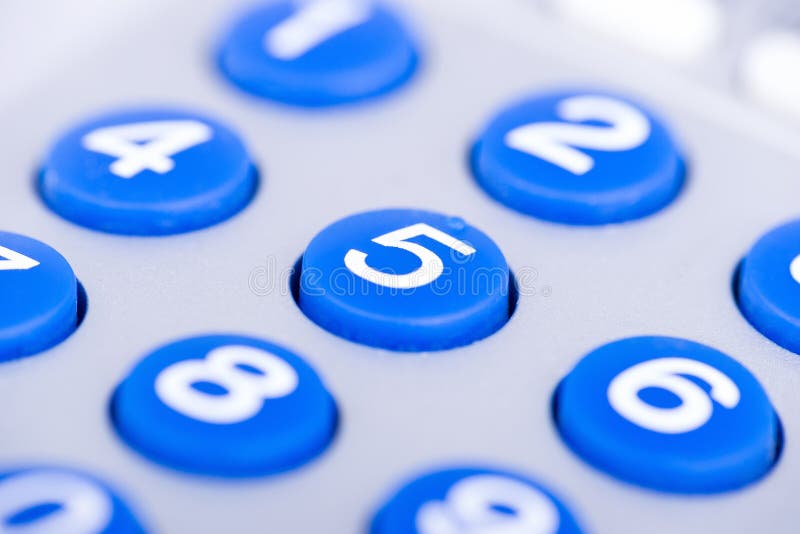 Close up of a blue keypad stock image. Image of dial - 37133869
