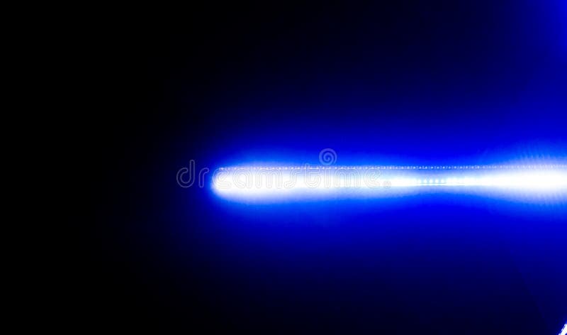 Close Up on Blue LED Light in Black Background Stock Photo - Image of ...