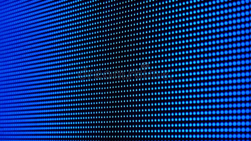 Close Up of Blue LED Light Panel Displaying Vivid Pixels Stock Image ...