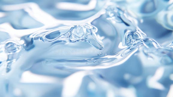 Close-up of Blue Liquid Water Texture Stock Illustration - Illustration ...