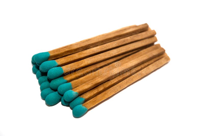 Close-up of a Blue Matchstick Stock Photo - Image of match, high: 45583722