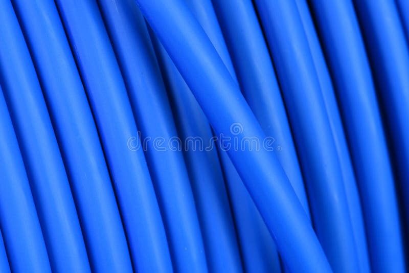 Blue network cables stock photo. Image of isolated, cat6 - 26134788