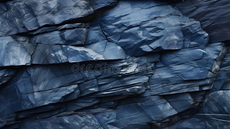Close-up of an Blue Rock Texture Stock Illustration - Illustration of ...