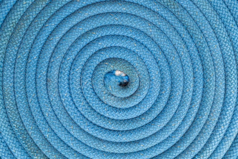 Close-up of a blue rope stock photo. Image of geometric - 195201122